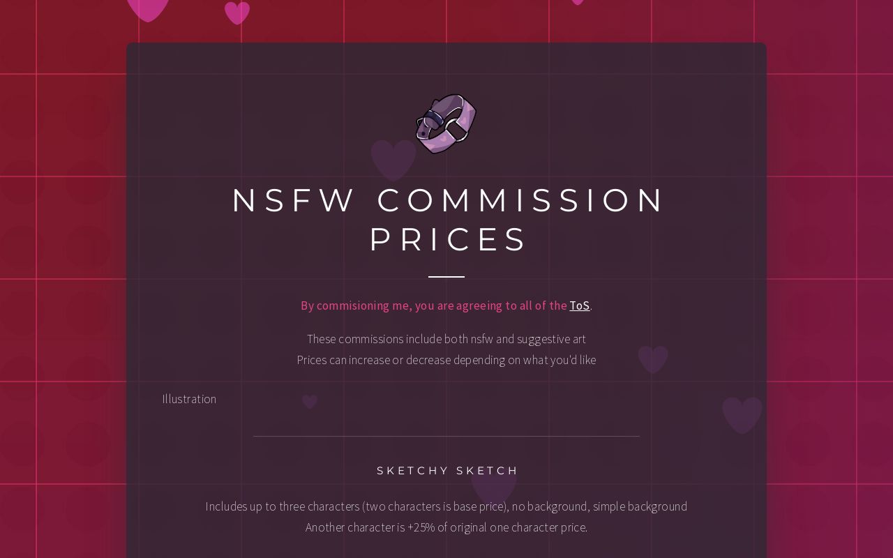NSFW Com Prices